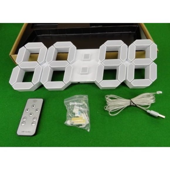 Wall Decor | New 3d Led Digital Alarm Desk Clock Small Wall Clock ...